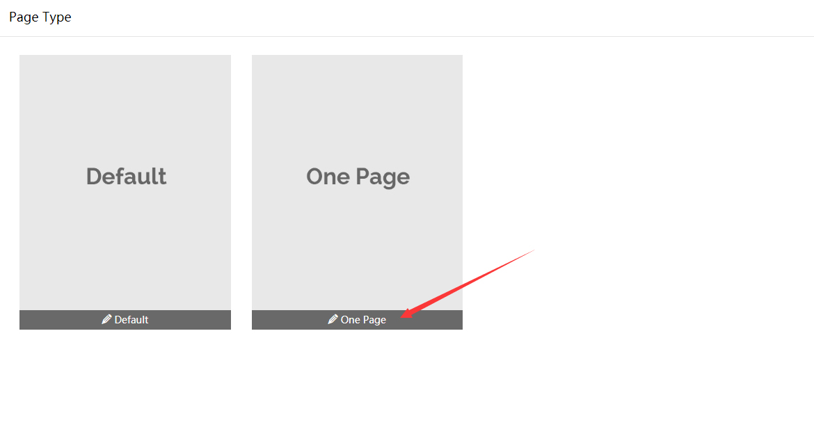 How to set OnePage – obvio – Help DOC