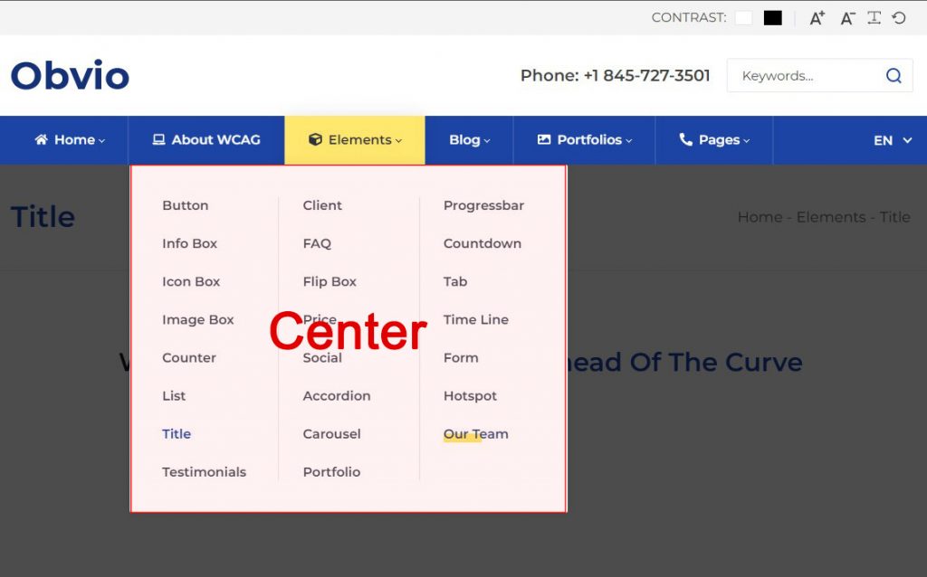 How to set the Maga Menu – obvio – Help DOC