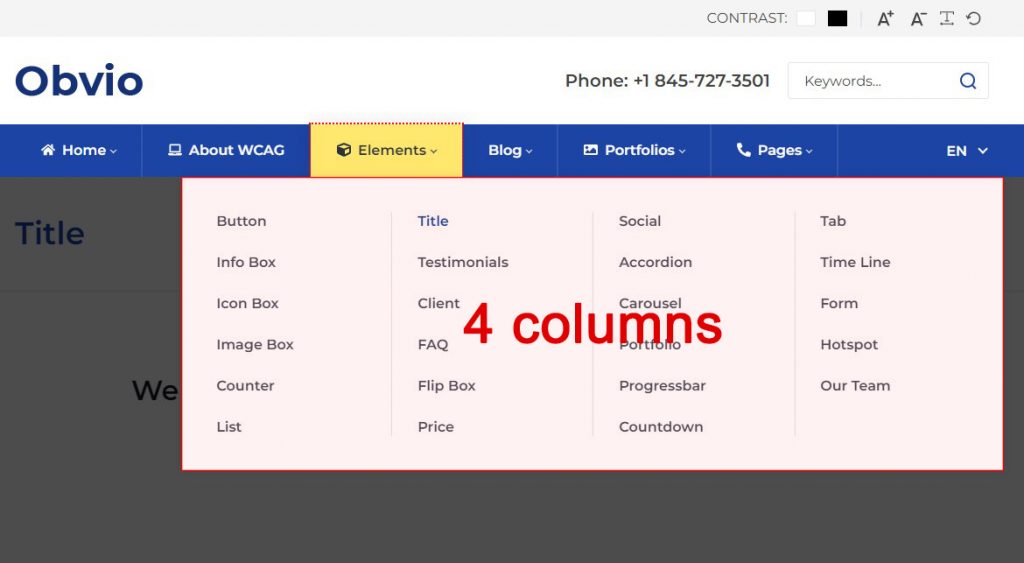 How to set the Maga Menu – obvio – Help DOC